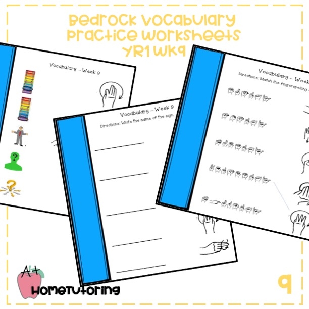 Bedrock Practice Sheets YR1 WK9