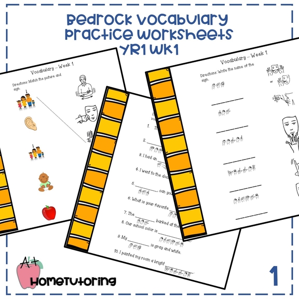 Bedrock Practice Sheets YR1 WK1