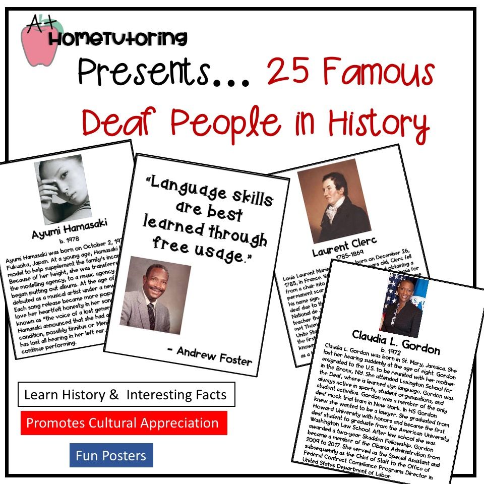 25 Famous ... Deaf People in History