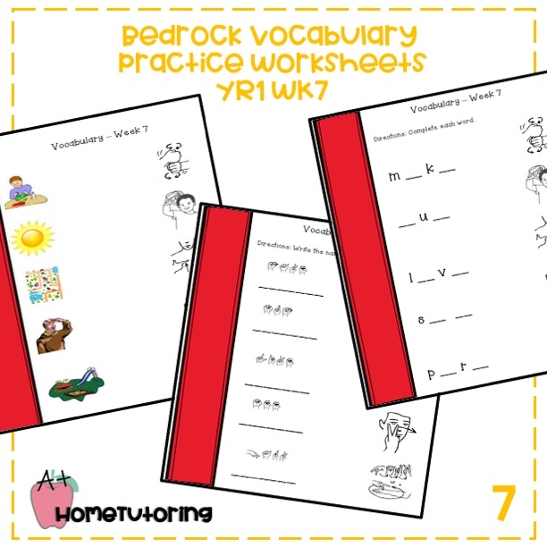 Bedrock Practice Sheets YR1 WK7