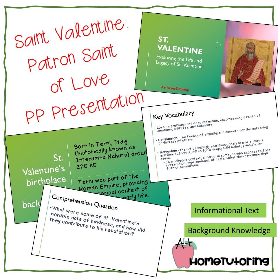 St. Valentine - Patron Saint of Love PowerPoint Presentation (Valentine ...