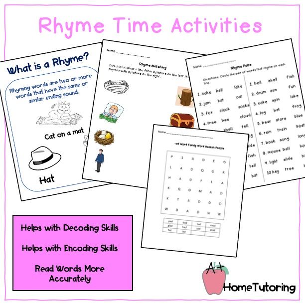 Rhyme Time Activities Packet