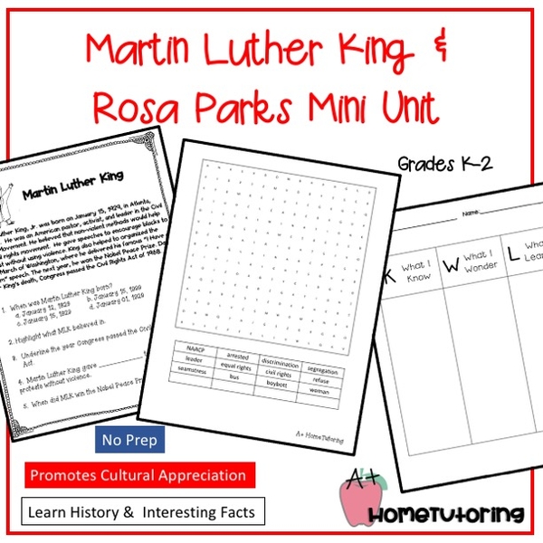 Martin Luther King & Rosa Parks Mini Unit