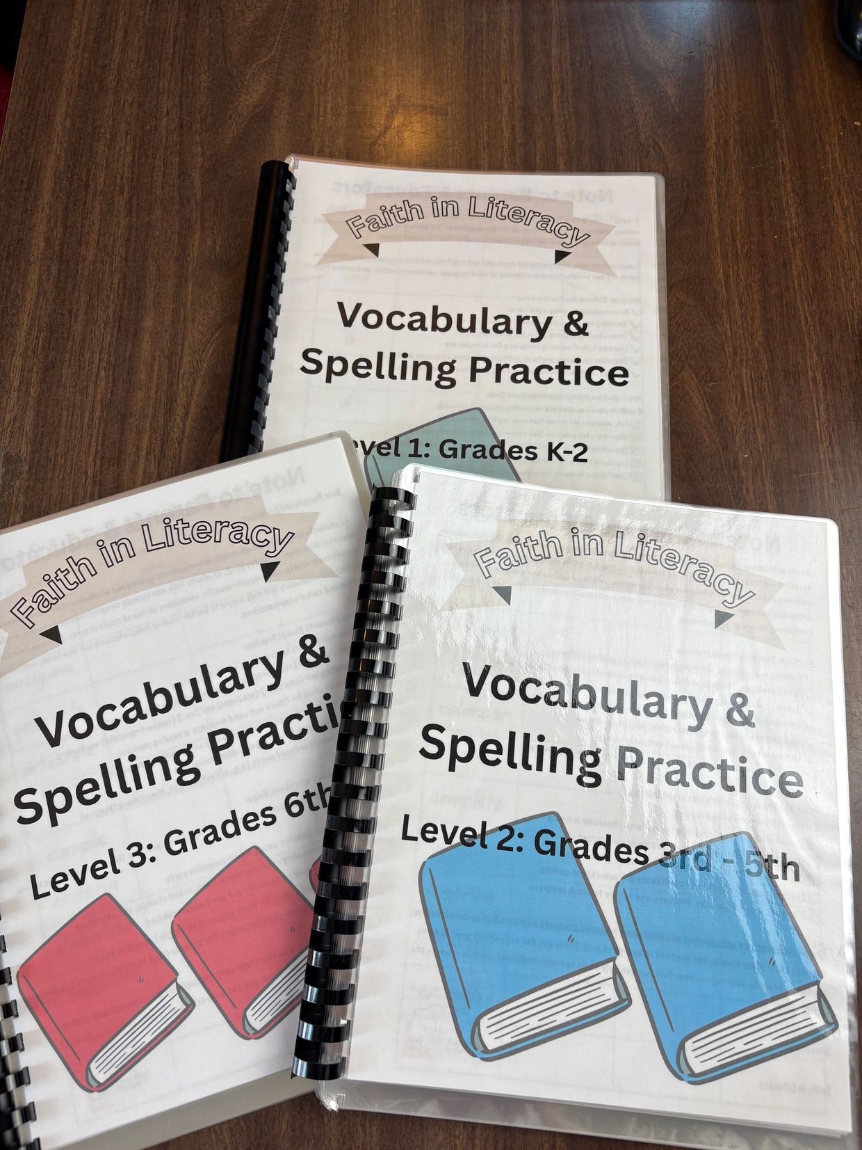 Faith in Literacy's Vocabulary & Spelling Practice Workbooks