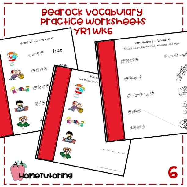 Bedrock Practice Sheets YR1 WK6