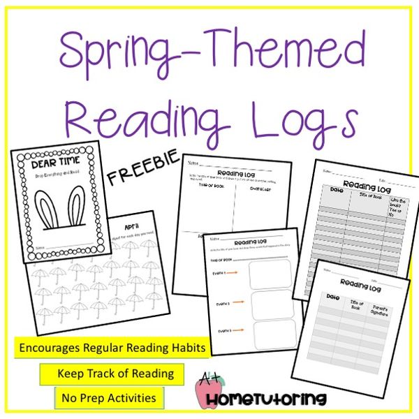 Spring Themed Reading Logs FREEBIE