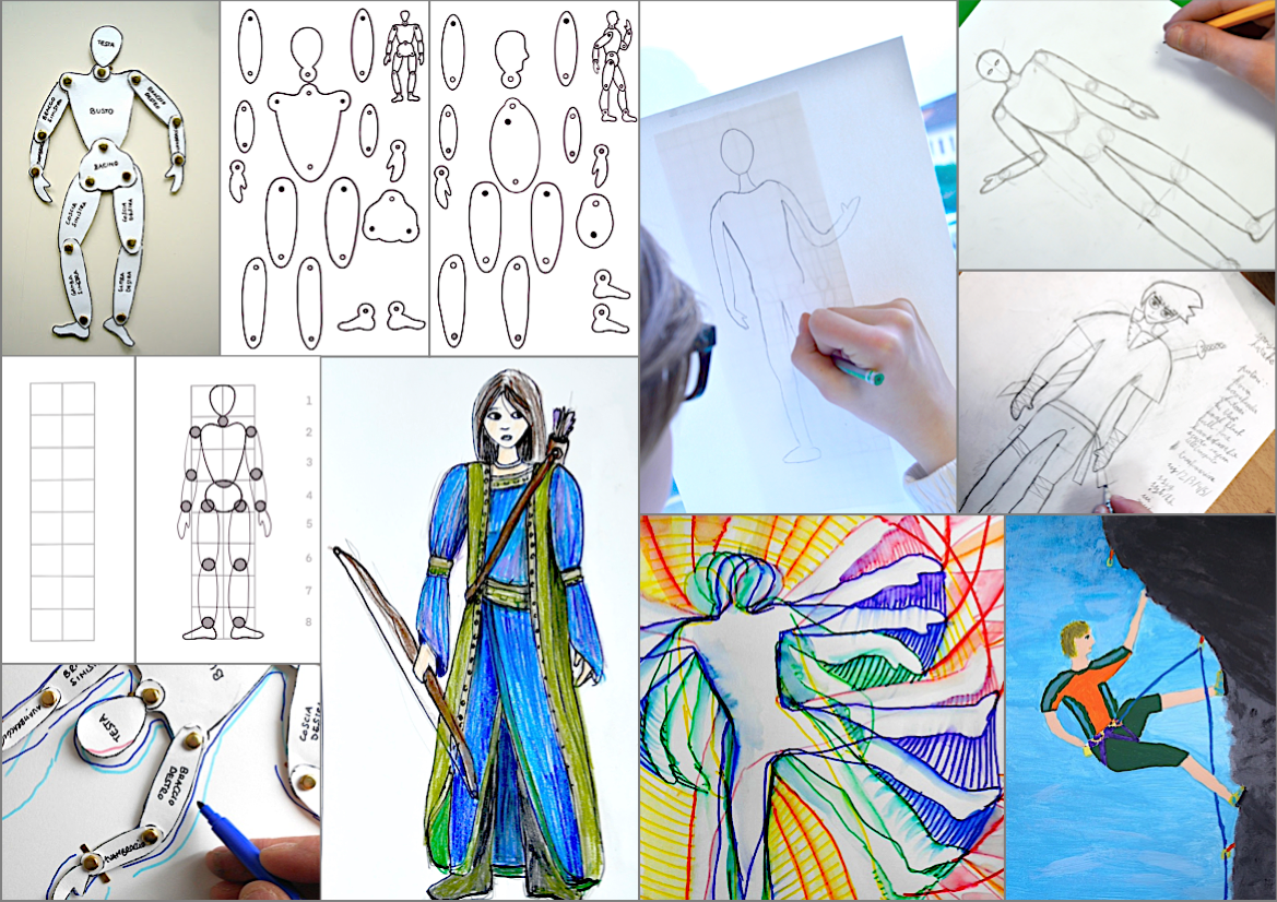 Human Figure and Mannequin: 5 worksheets