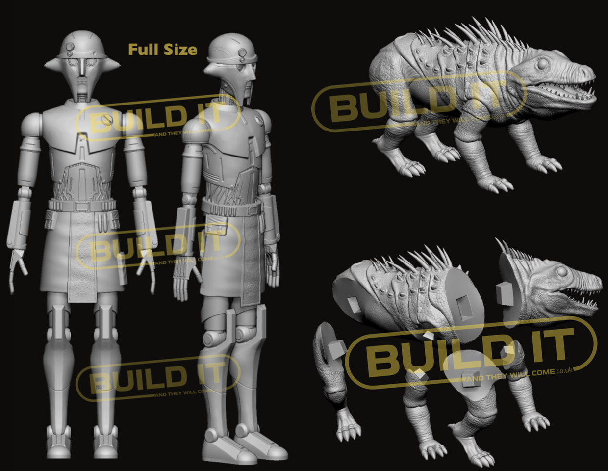 full size Professor and massif beast