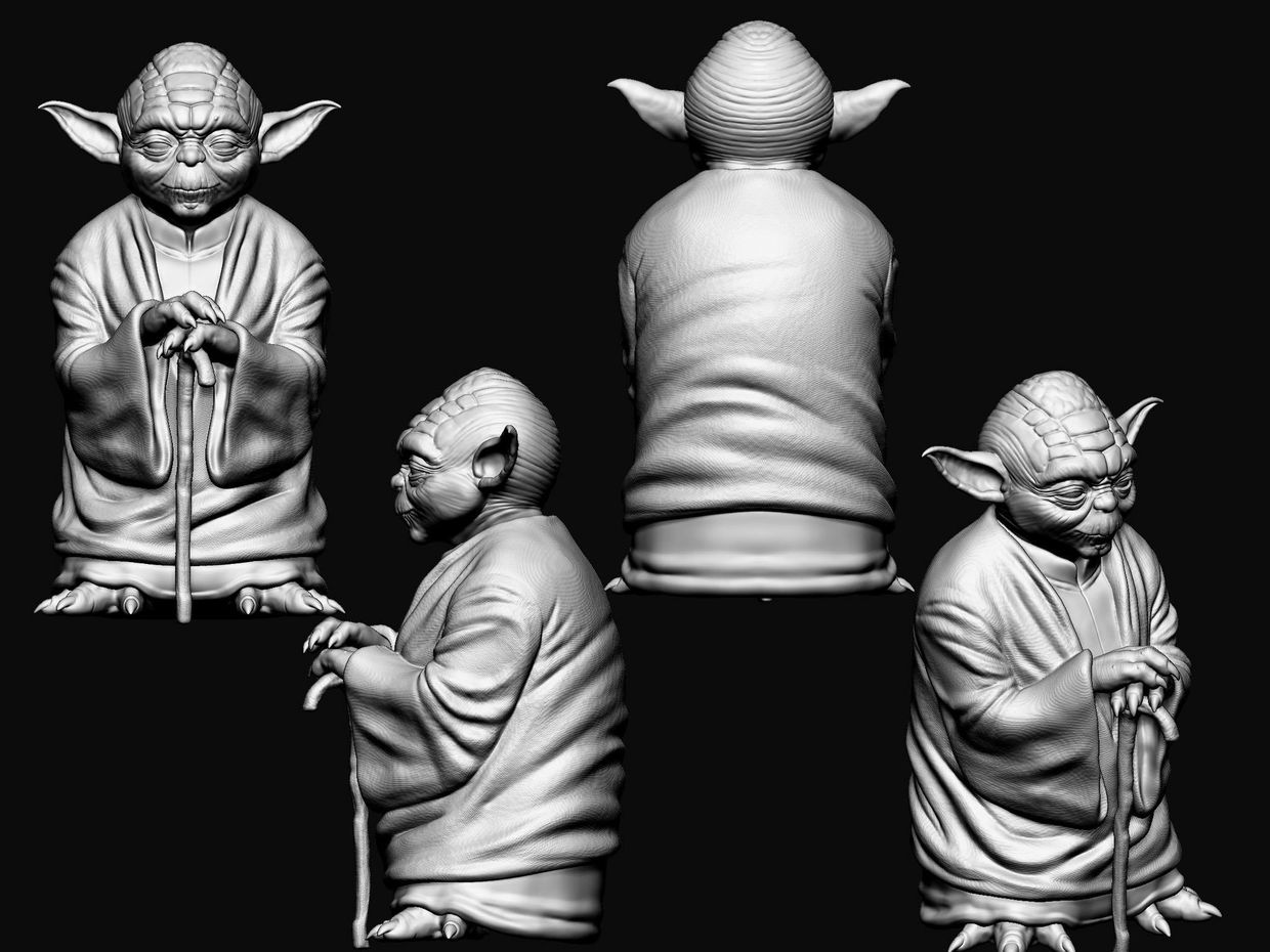 Yoda full body and head full size
