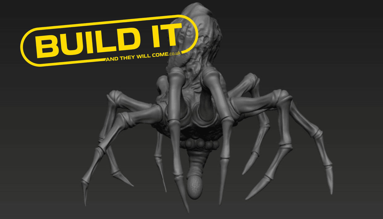 Mando Spider for vintage figures can be scaled