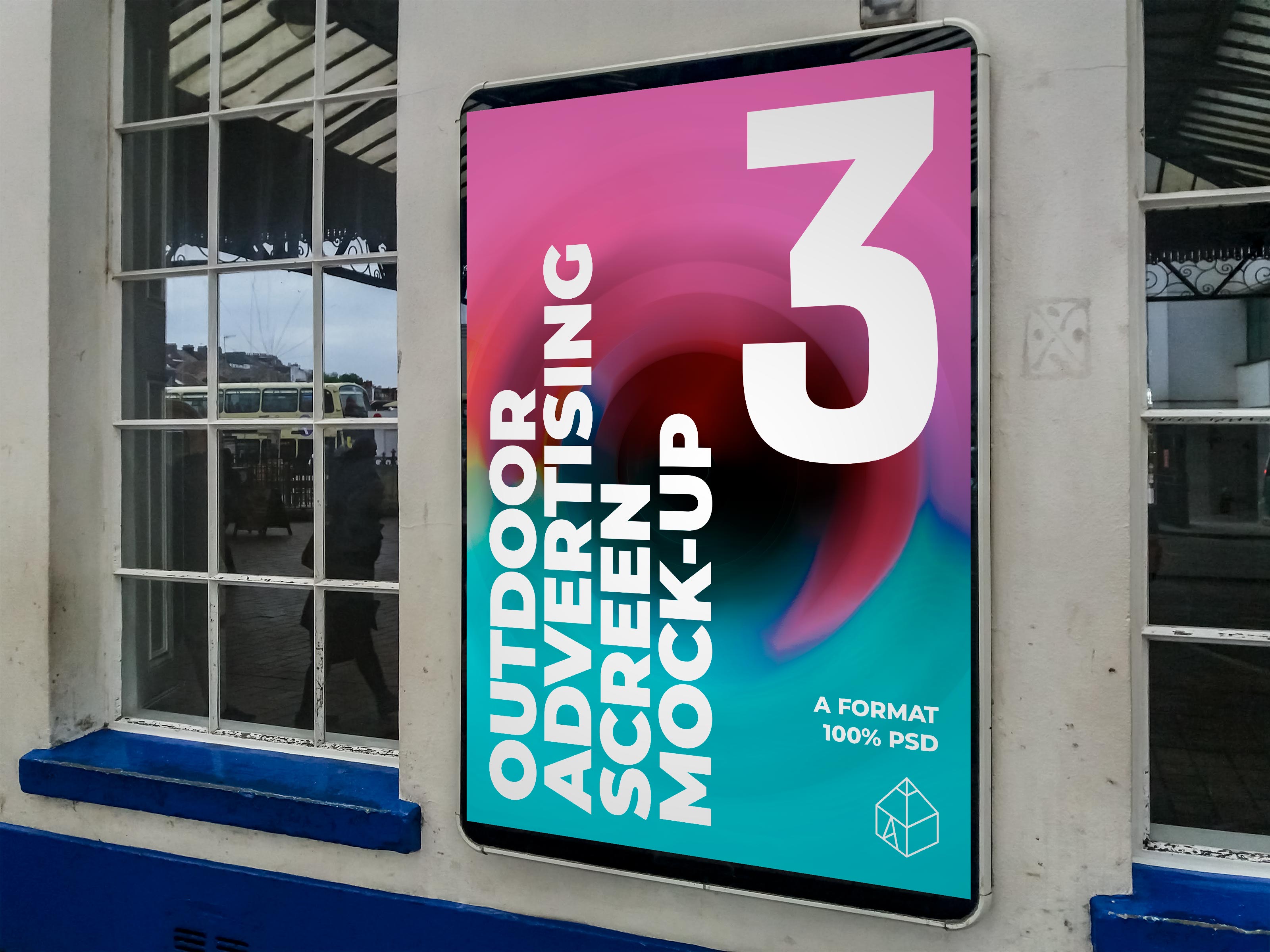 Warsaw Citylight Advertising Screen Mock-Up 11 v4