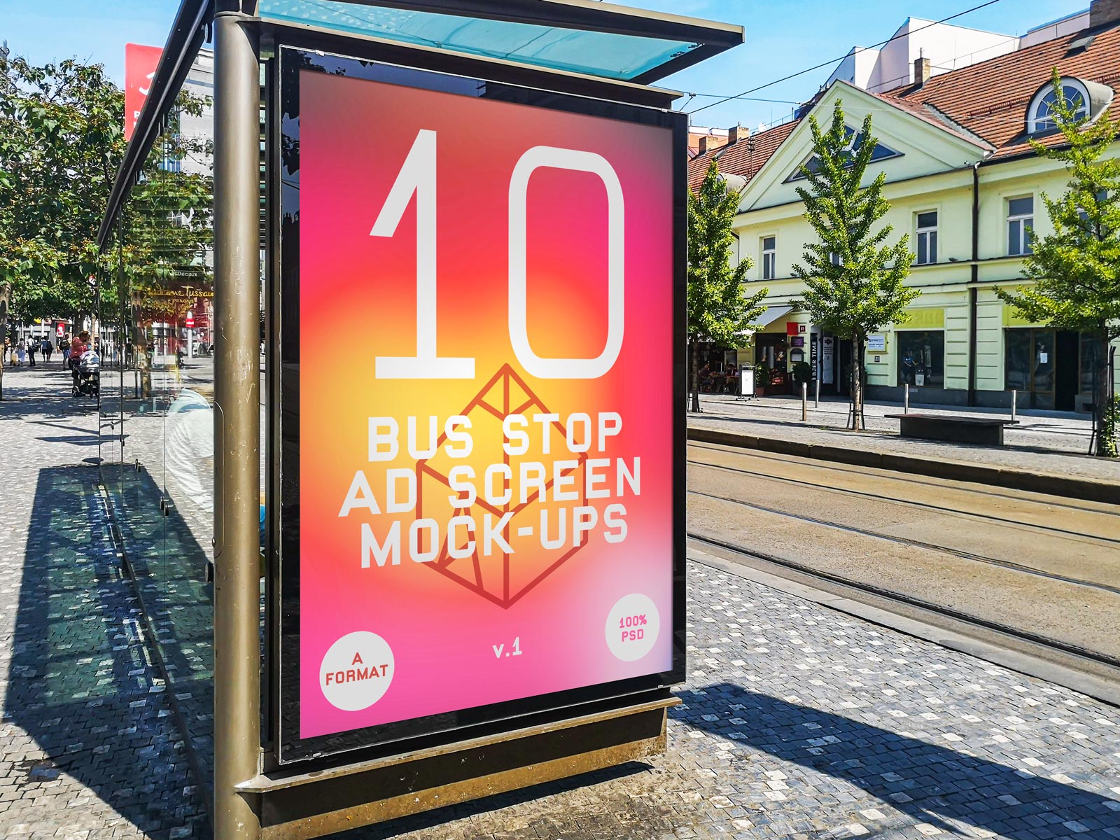 Bus Stop Advertising Screen Mock-Ups 9