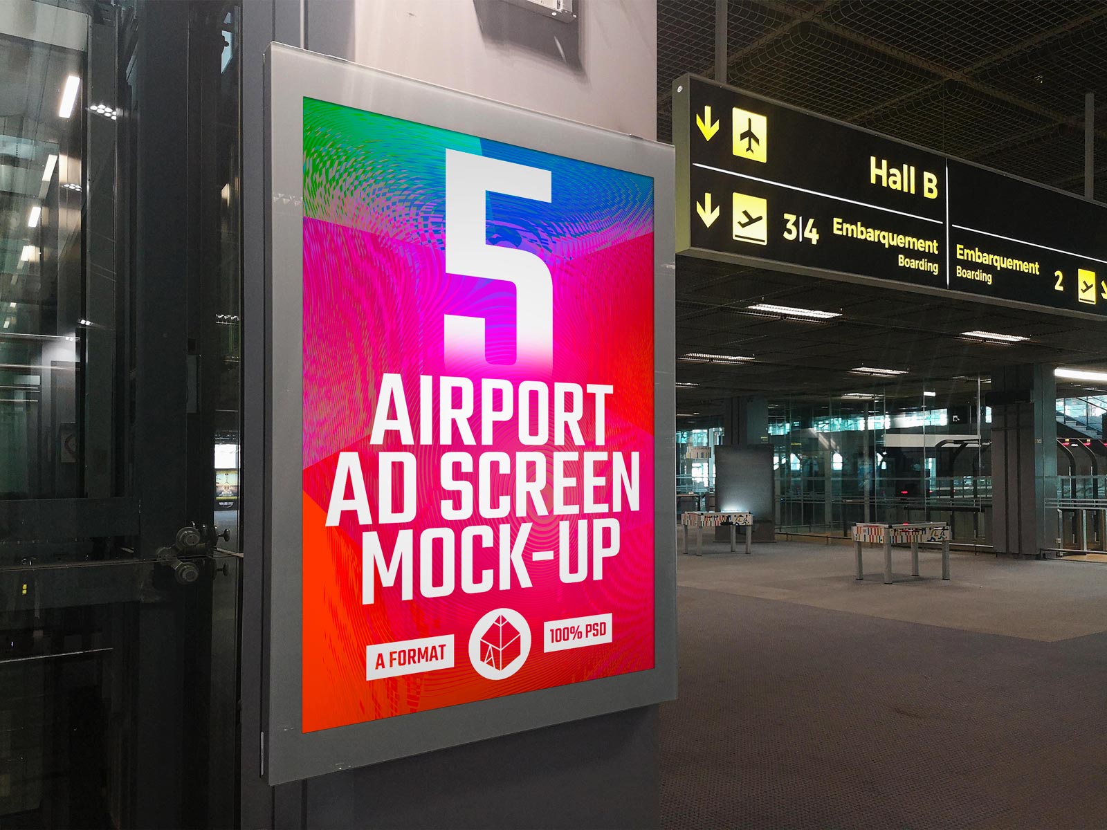 Metro Underground Advertising Screen Mock-Ups 2