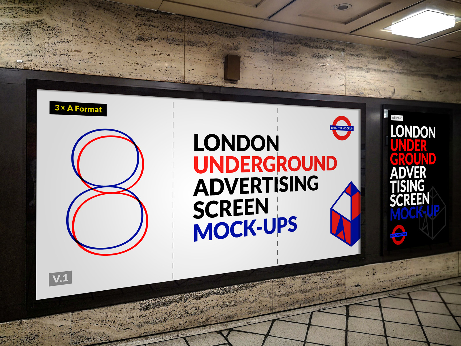 Vienna Underground Advertising Screen Mock-Ups 5