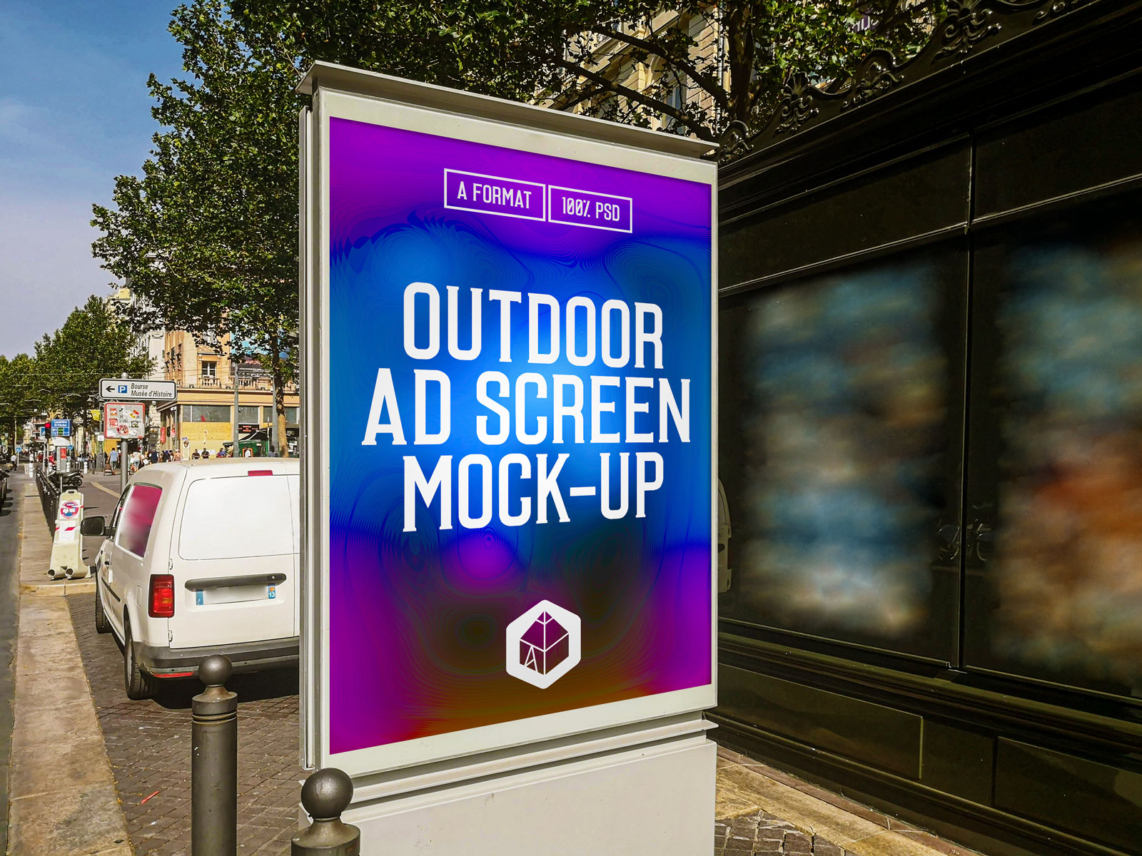 Vienna Underground Advertising Screen Mock-Ups 4