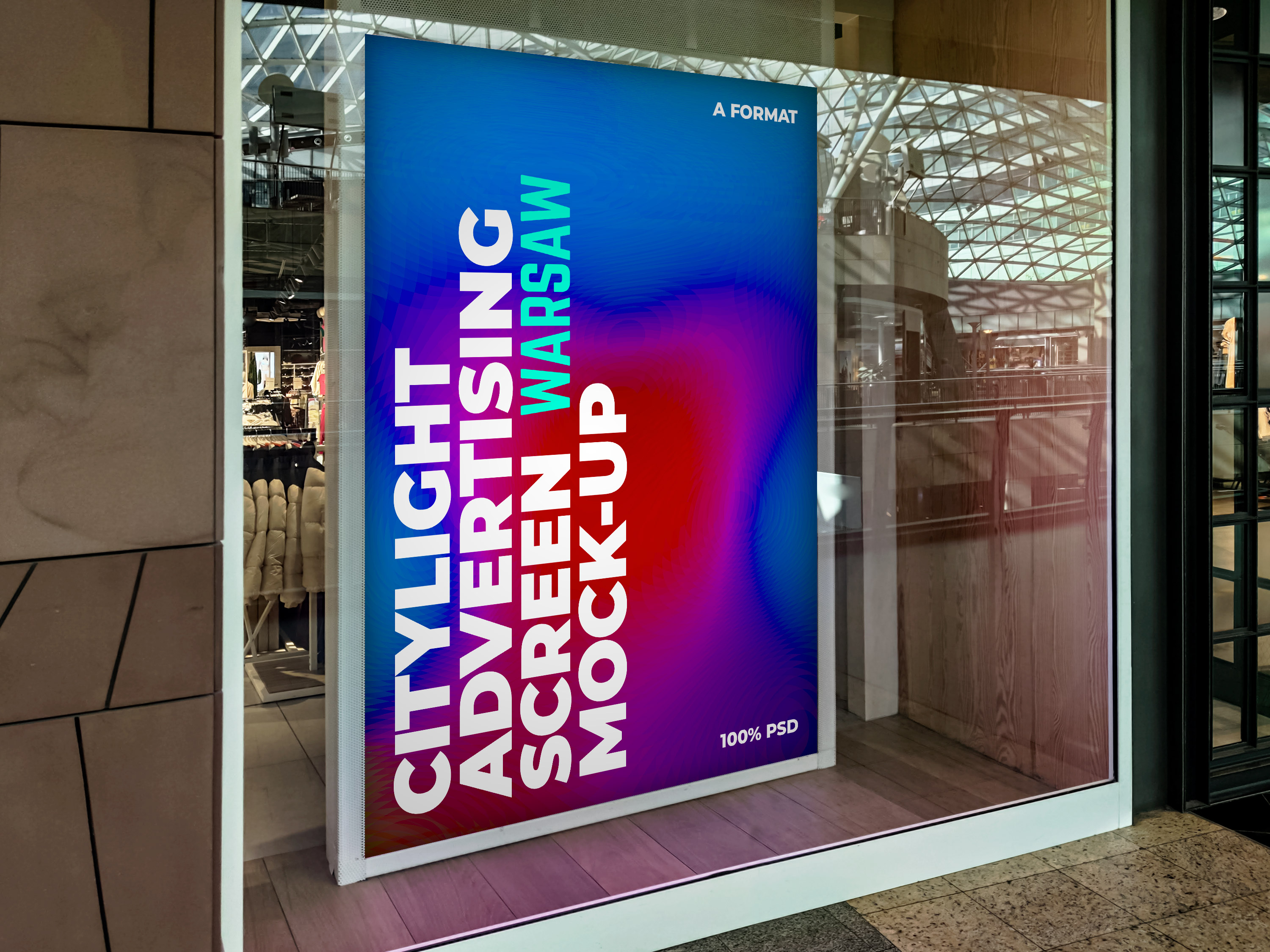 Warsaw Citylight Advertising Screen Mock-Up 13 v2