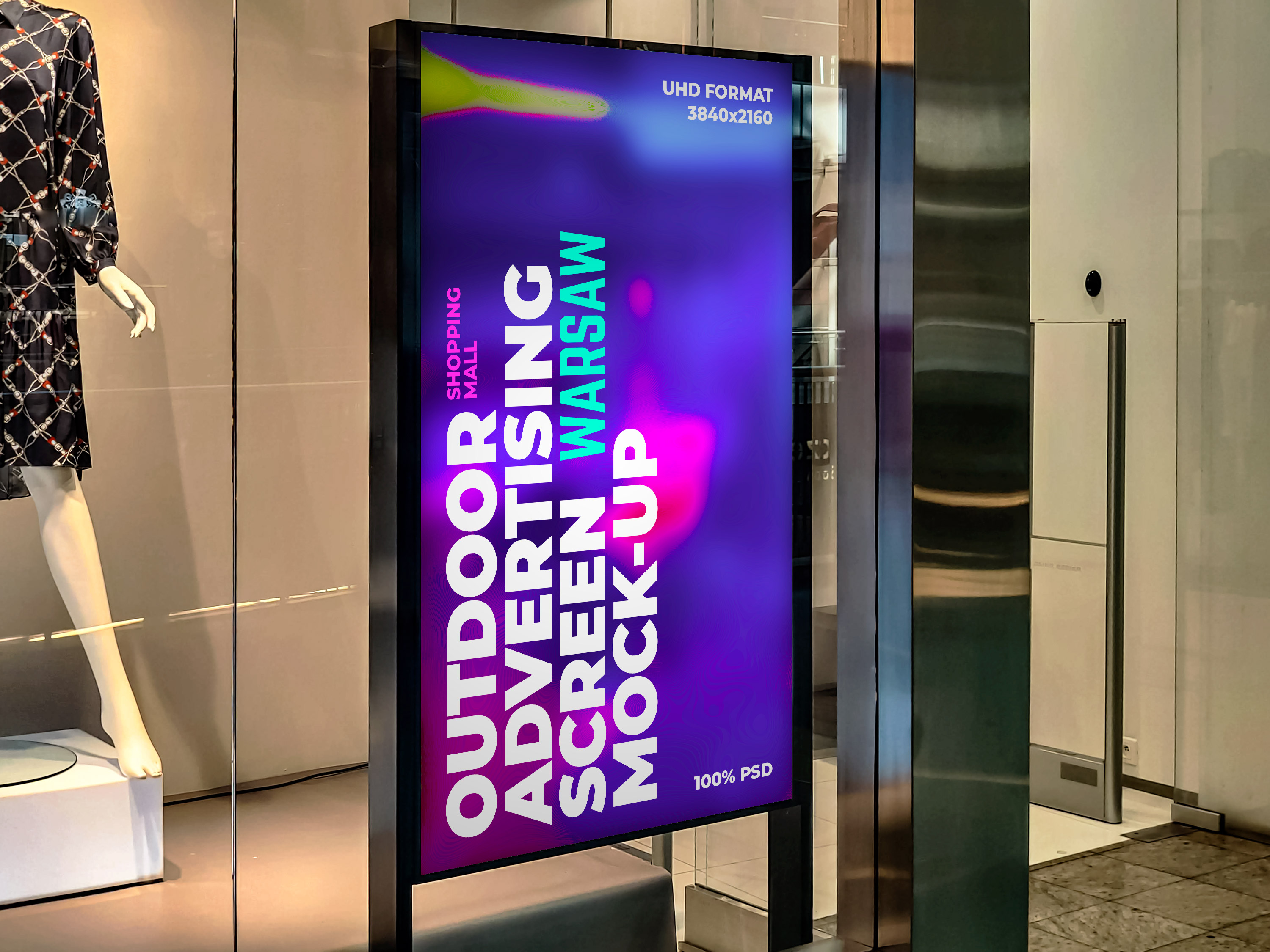 Subway Metro Ad Screen Mock-Ups