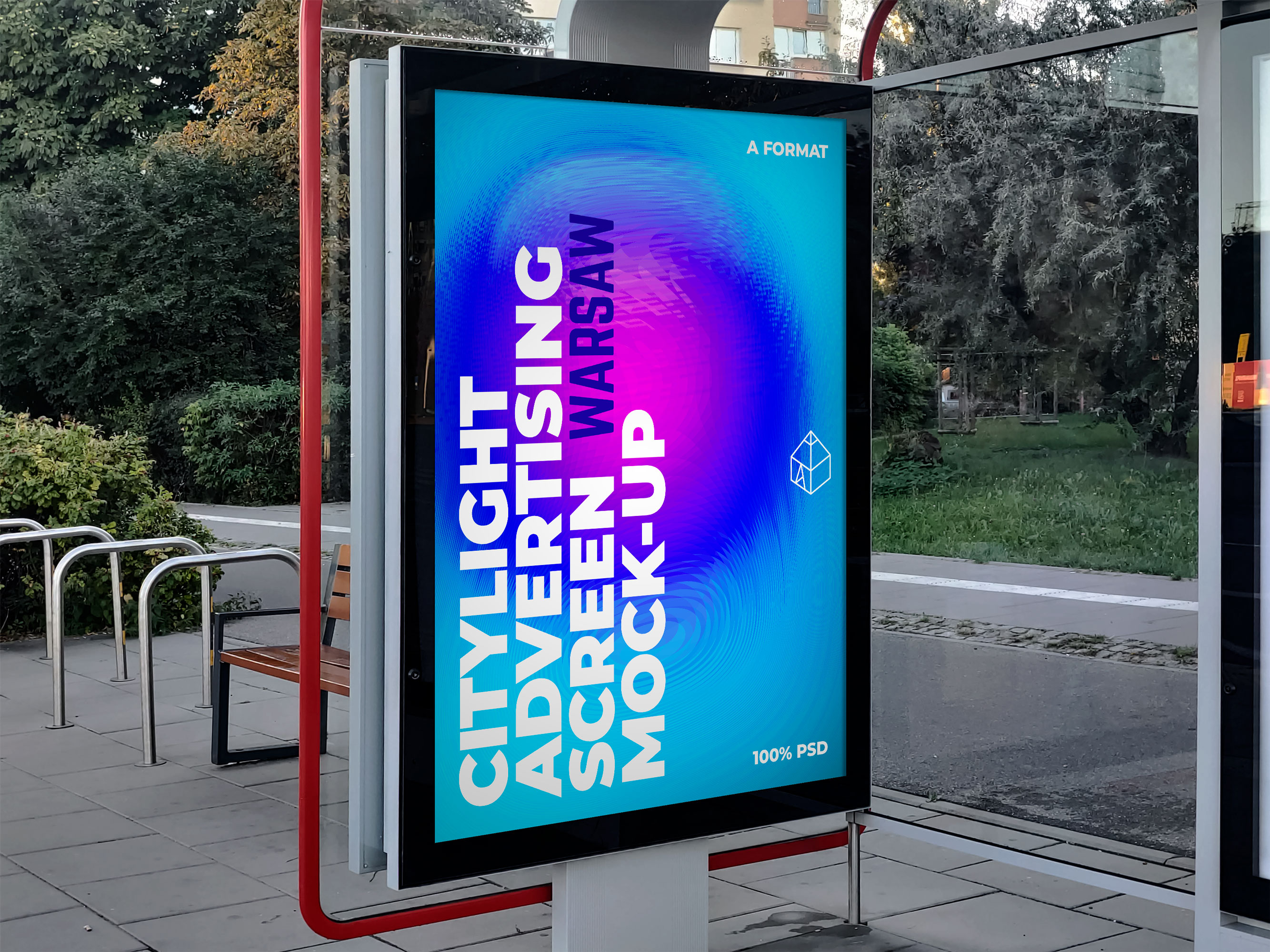 Warsaw Citylight Advertising Screen Mock-Up 2 v1