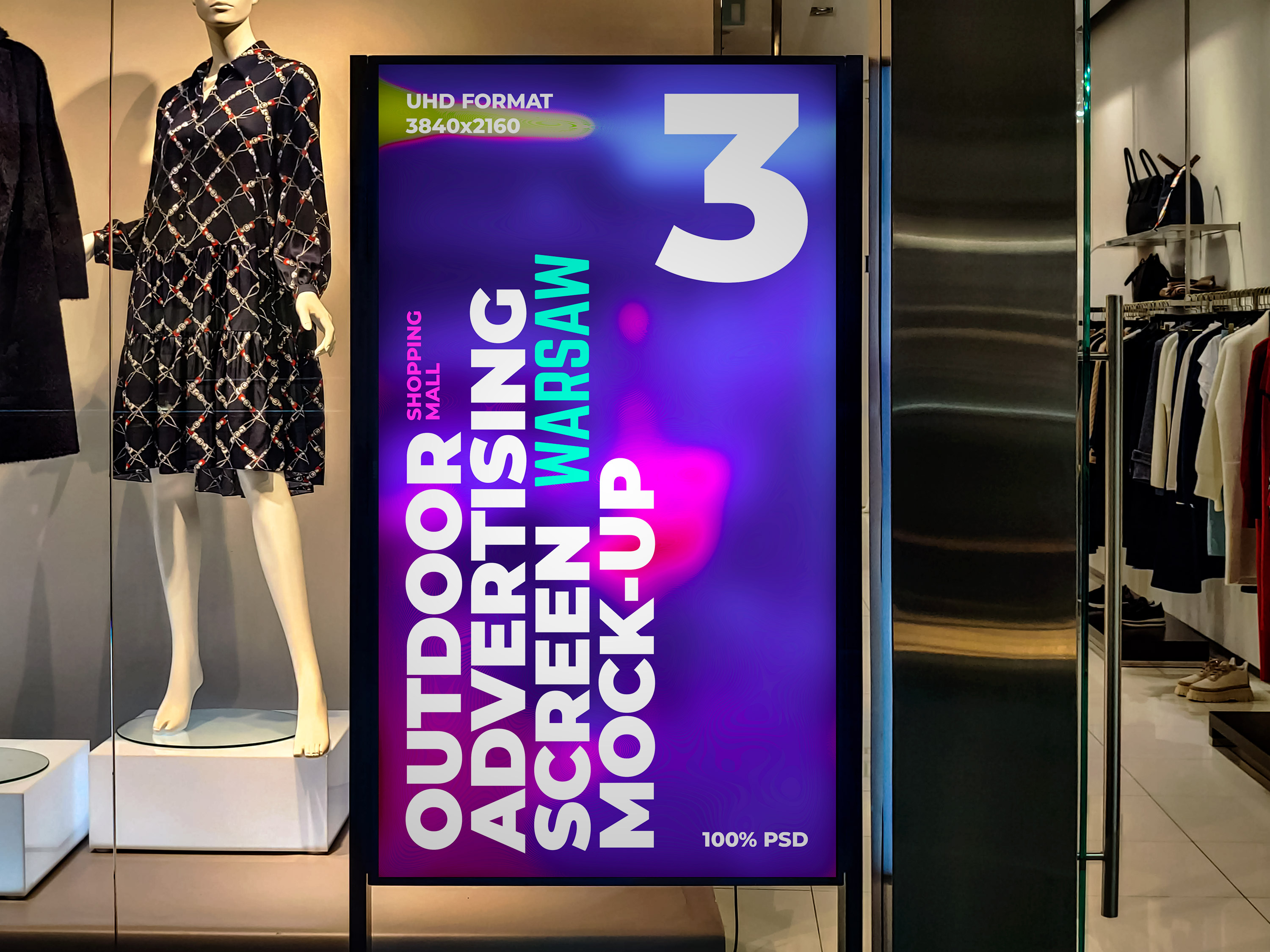 Outdoor Advertising Screen Mock-Ups 6 (v.1)