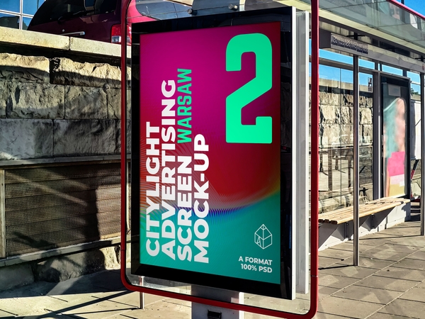 Warsaw Citylight Advertising Screen Mock-Up 7 v2