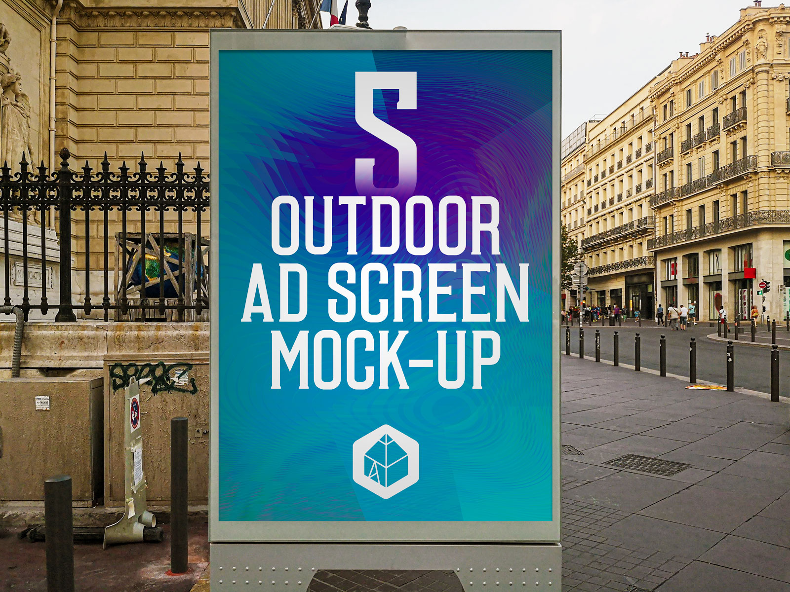 Airport Ad Screen Mock-Ups 12 v1