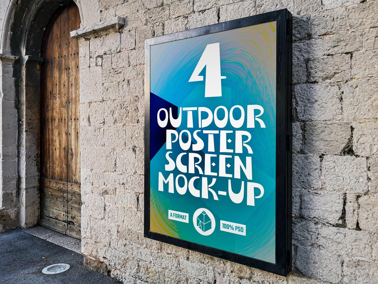 Outdoor Poster Screen Mock-Ups