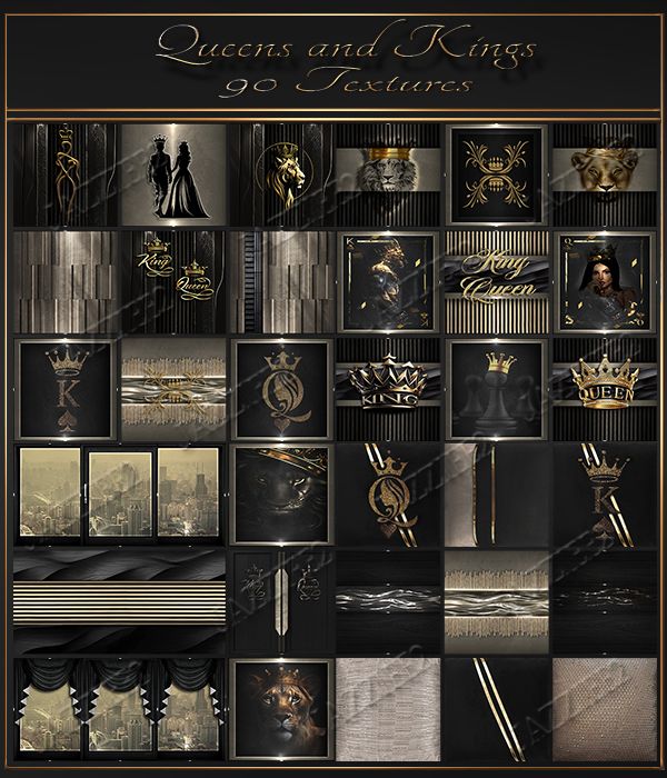 Queens and Kings 90 Textures
