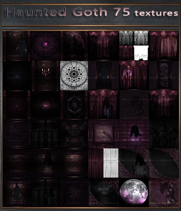 Haunted Halloween - Goth 75 Textures