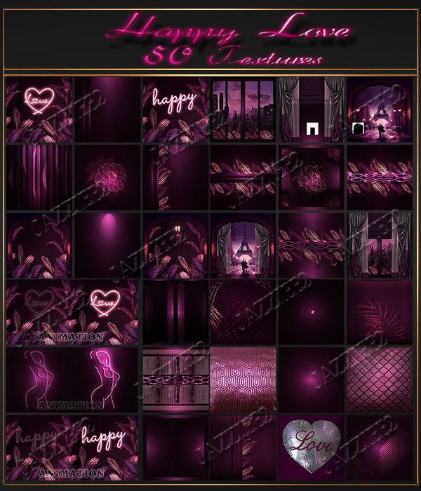 Happy Love 50 Textures