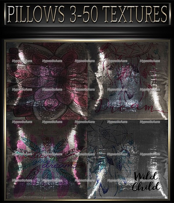 A~PILLOWS 3-50 TEXTURES&GIFT PILLOWS-35 TEXTURES