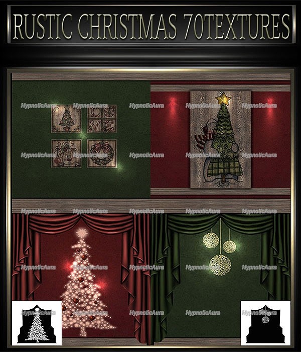 A~RUSTIC CHRISTMAS 70 TEXTURES