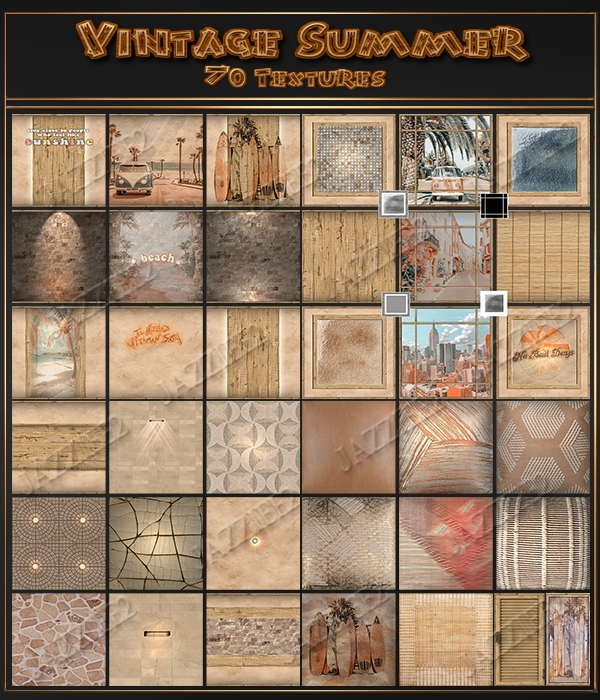 Vintage Summer 70 Textures