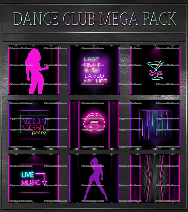 A~DANCE CLUB MEGA PACK-105 TEXTURES