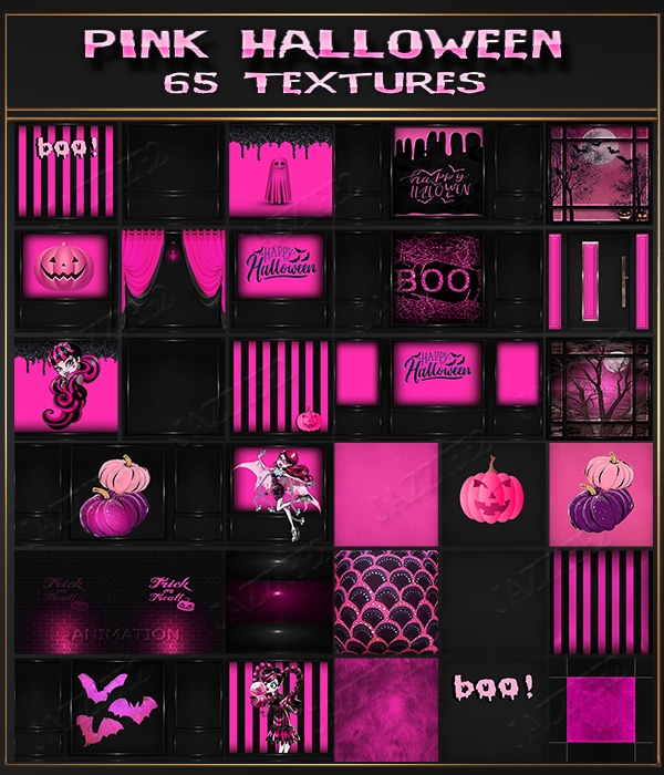 Pink Halloween 65 Textures
