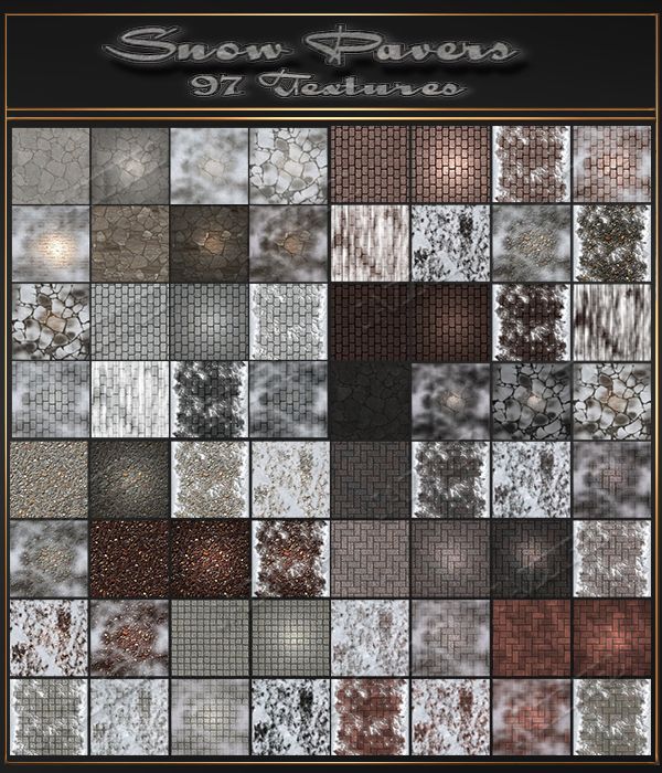 imvu, pavers, ground, texture, nature, winter, pack, christmas, snow ...