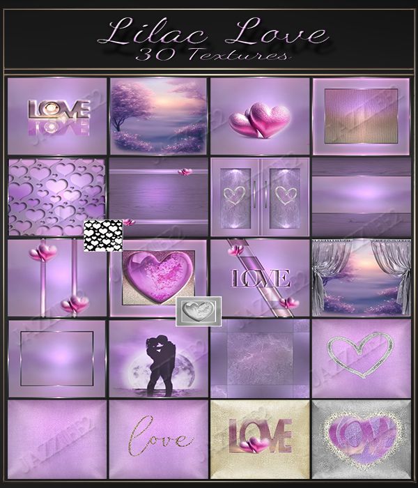 Lilac Love 30 Textures