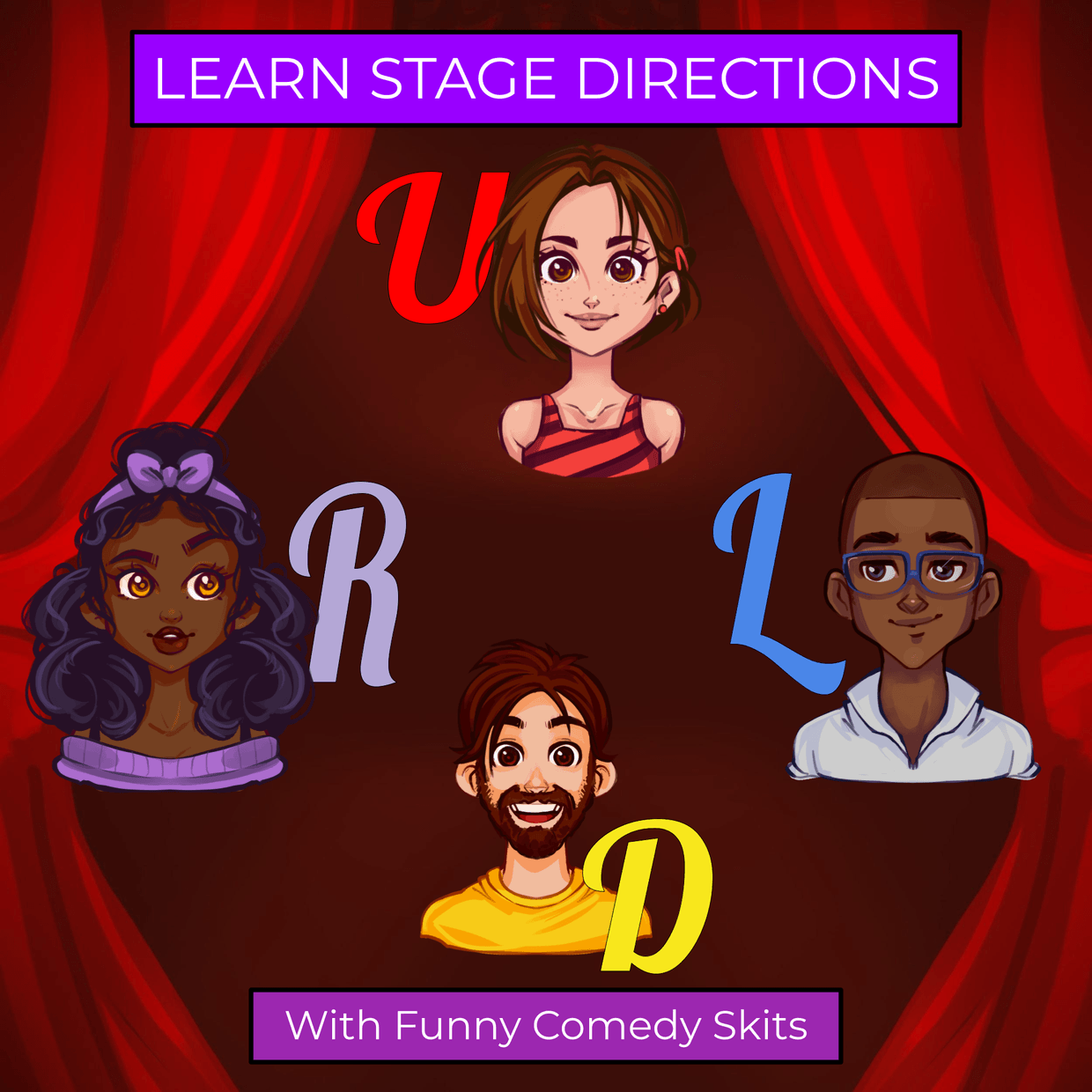Fun Comedy Skits Teaching Stage Directions for theatre students about ...