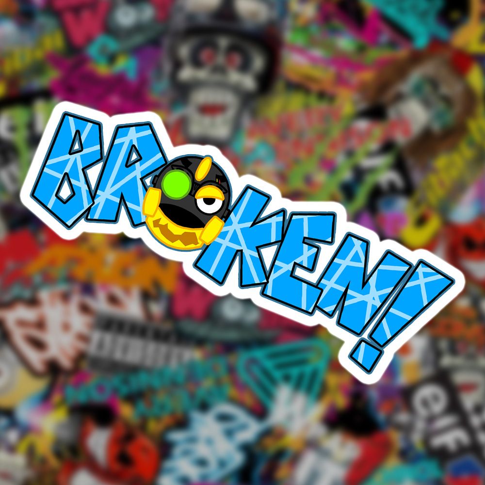 Broken Sticker