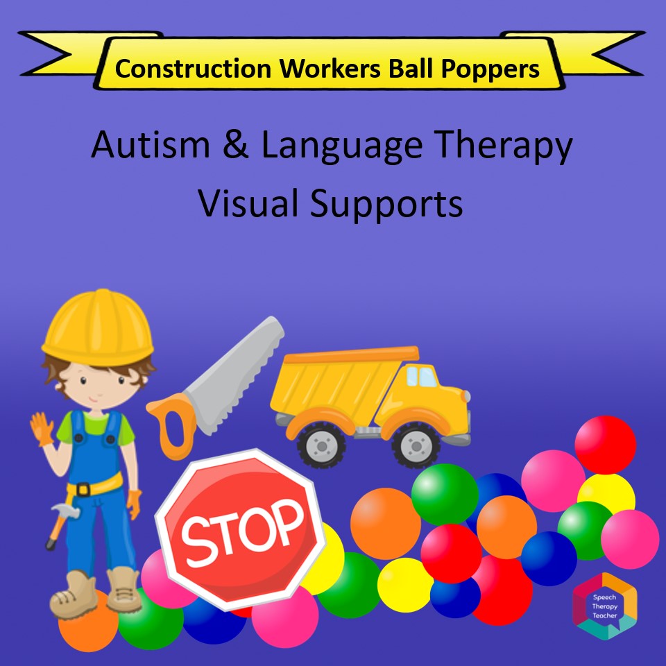 Multi Color and B&W Shapes Ball Popper Activity