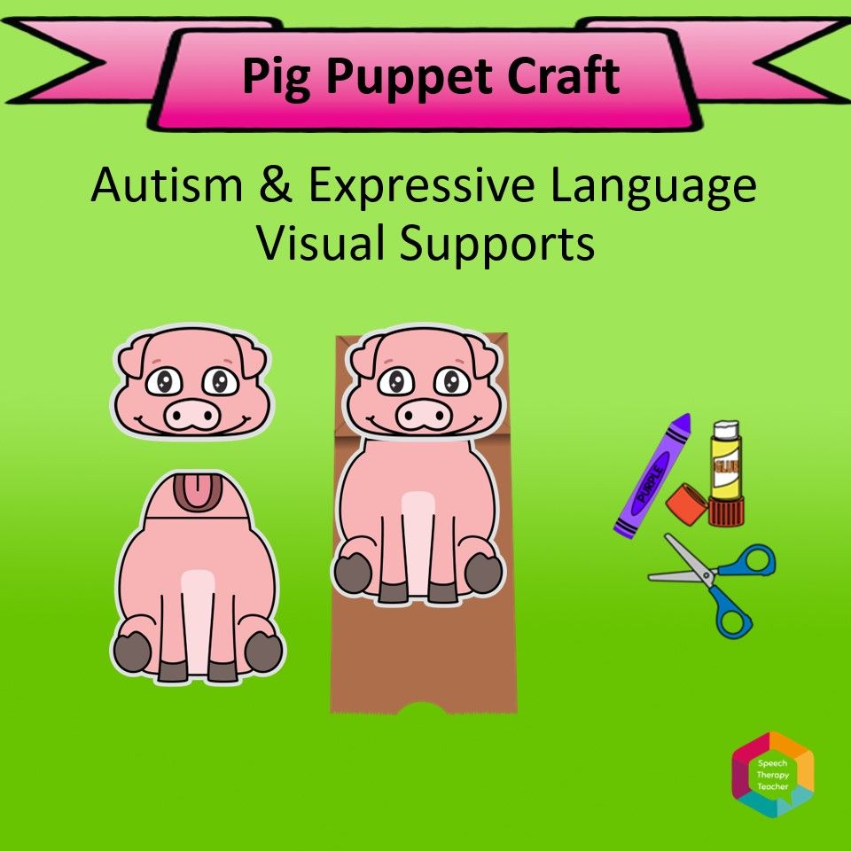 Pig Animal Puppet Craft