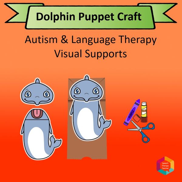 Dolphin Animal Puppet Craft