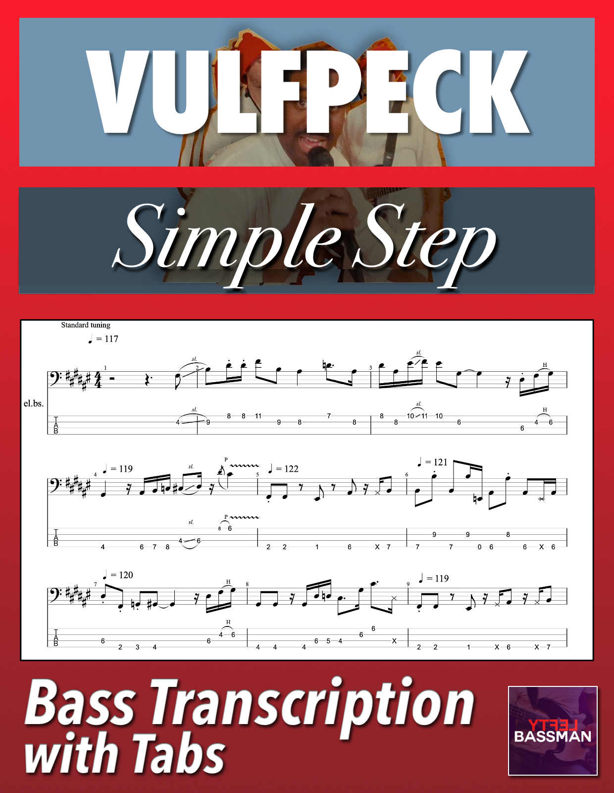 Vulfpeck - Simple Step /// Bass transcription with tabs & Audio track