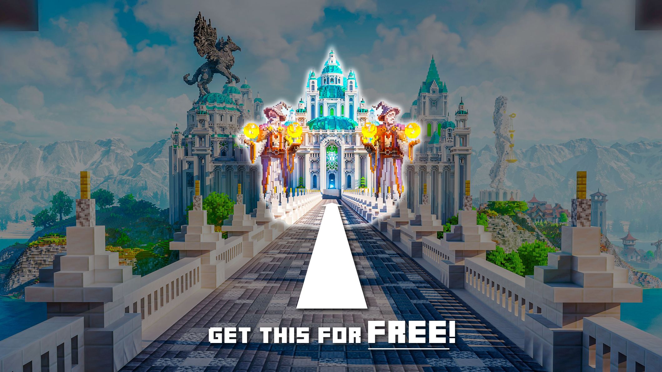 CITY OF ORARIO 2.0 - Danmachi Anime Minecraft City Map by Varuna