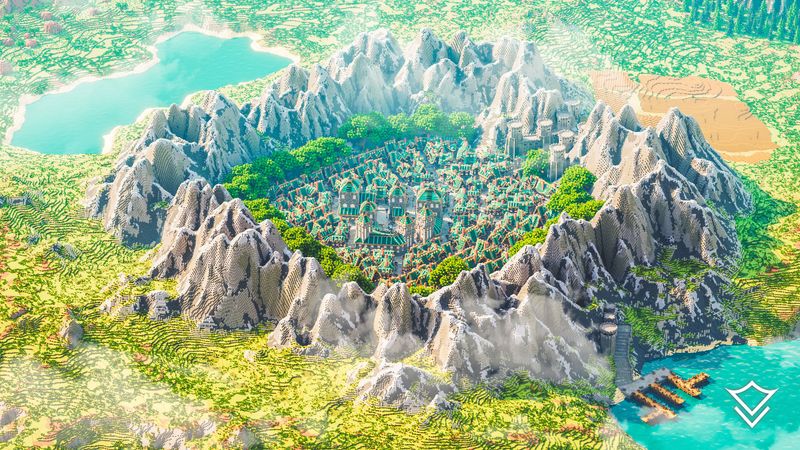 [Terrain] Umera: 5K 26-Biome Fantasy Minecraft Terrain Map