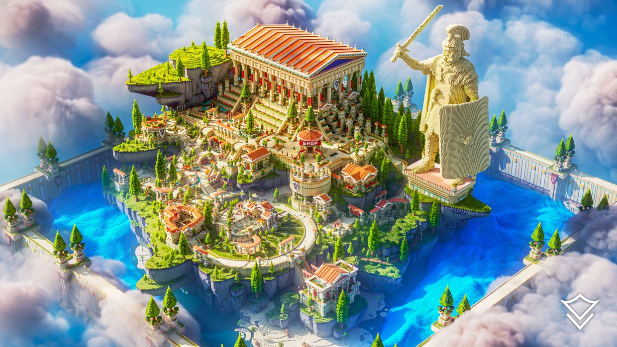 GREEK SPAWN - Minecraft Spawn, Lobby, Hub, & Minigames Map by Varuna