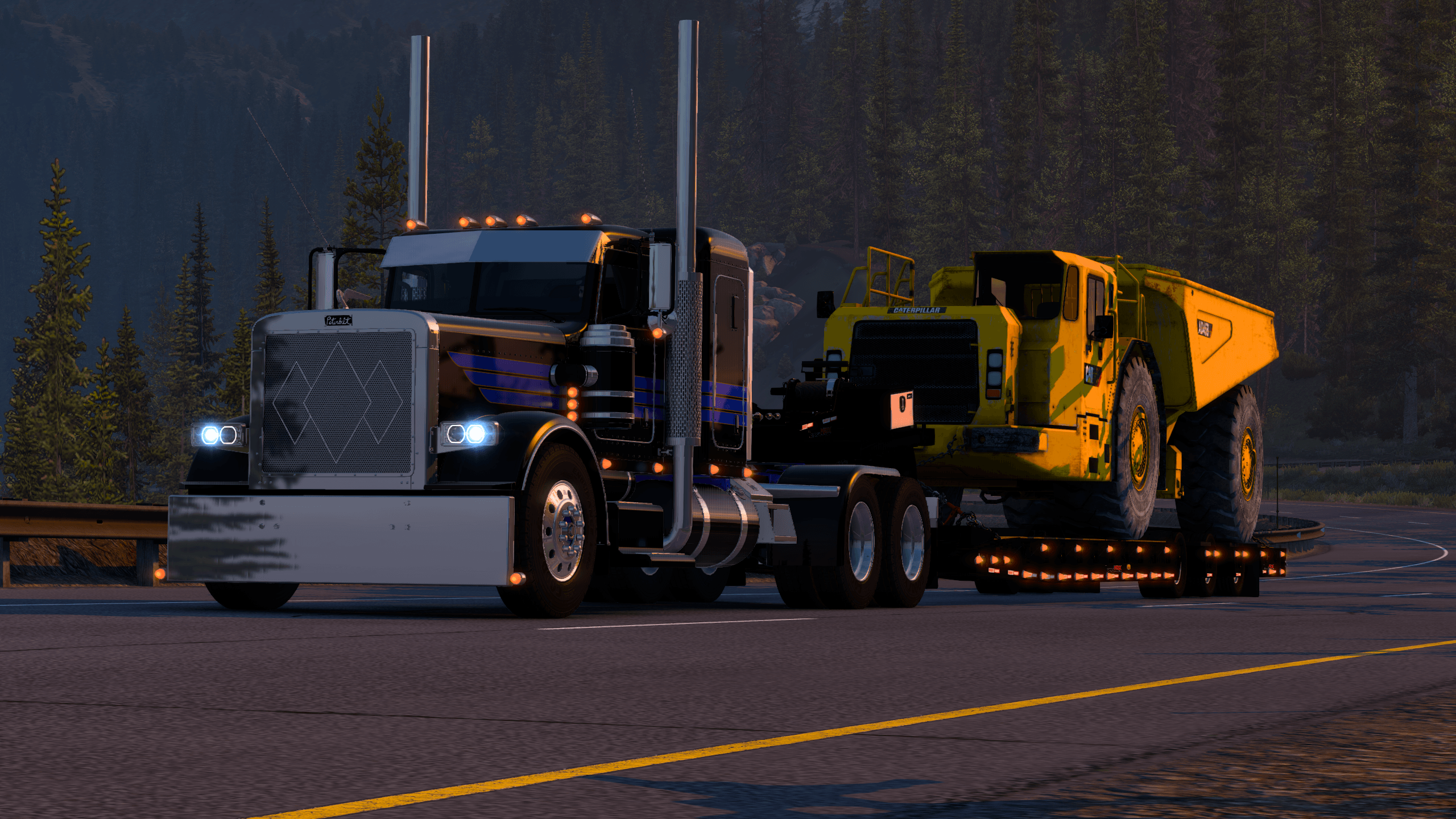 Heavy logging trailer