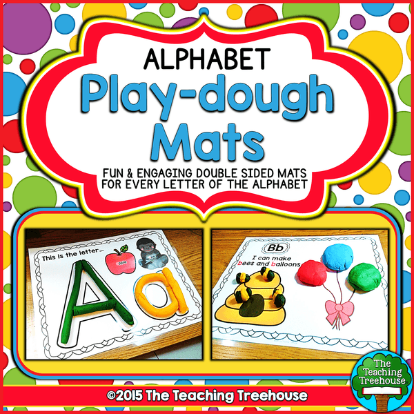 Alphabet Letters Play Dough Mats