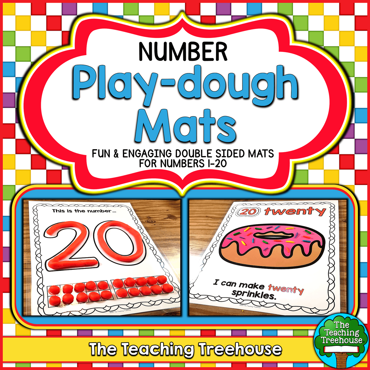Number Play Dough Mats