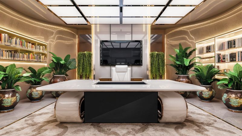 3D Virtual Set - Boss Office 06