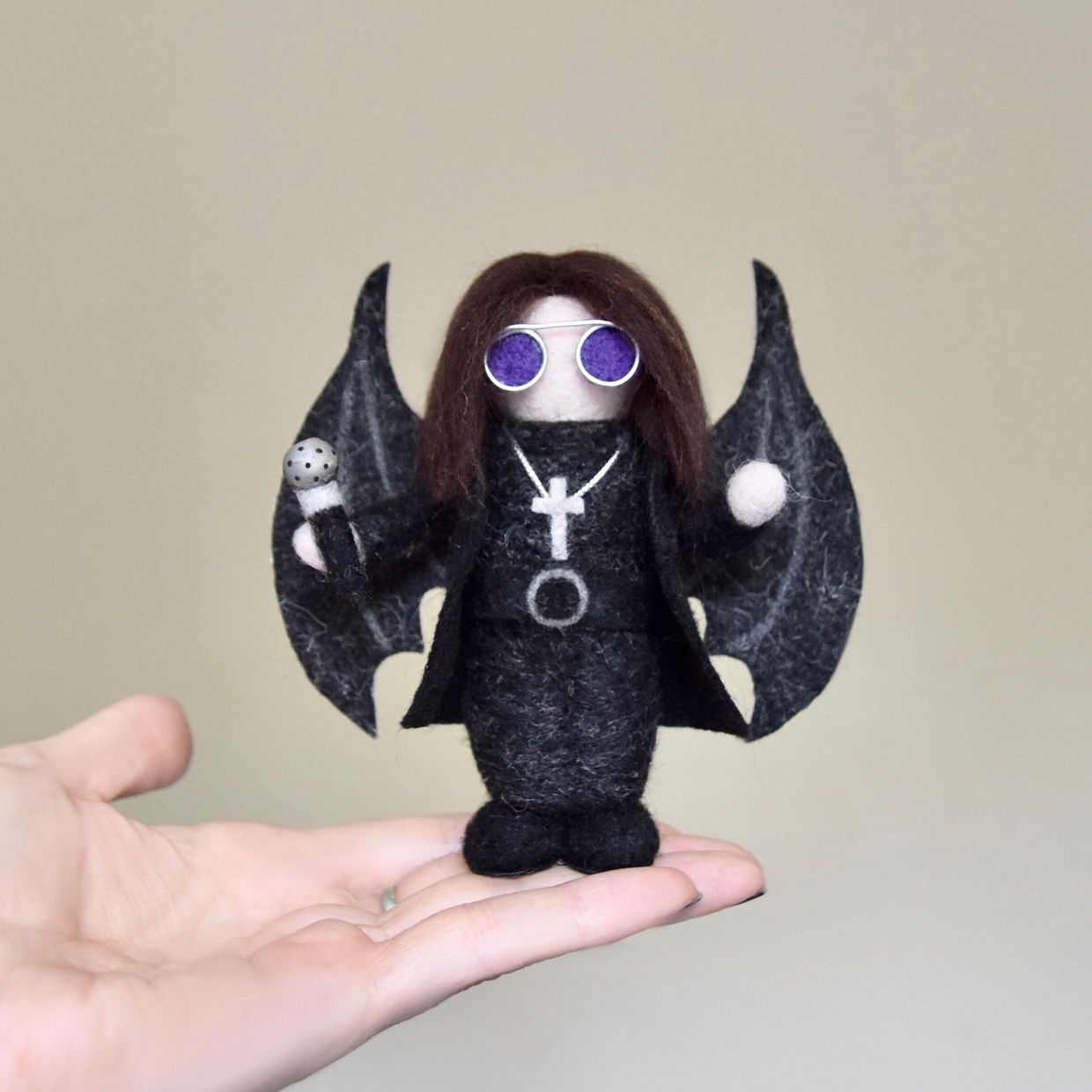 Gothic Musician Needle Felting Pattern - PDF Tutorial